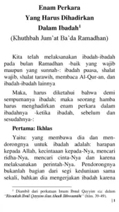 Enam Perkara Yang Harus Dihadirkan Dalam Ibadah - Ahmad Hendrix | Ebook ...